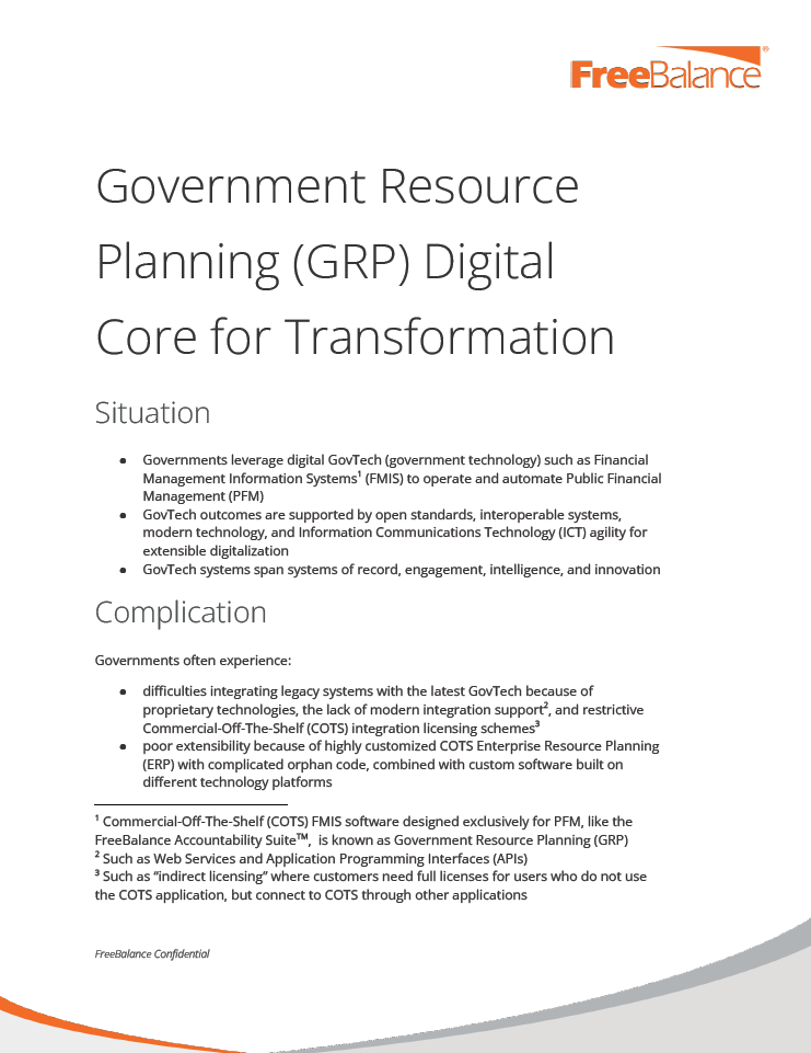 GRP Digital Core for Transformation - FreeBalance