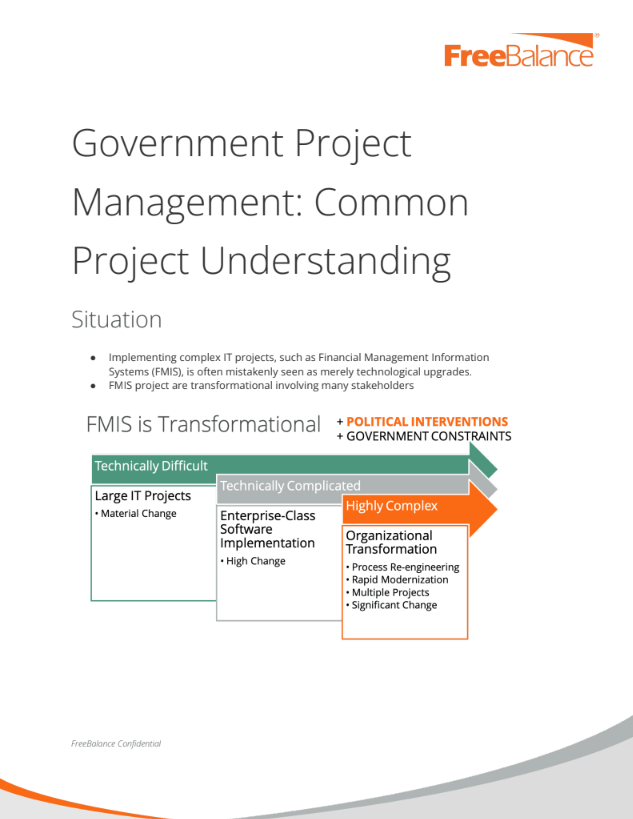 Developing Common Understanding in Government IT Projects - FreeBalance